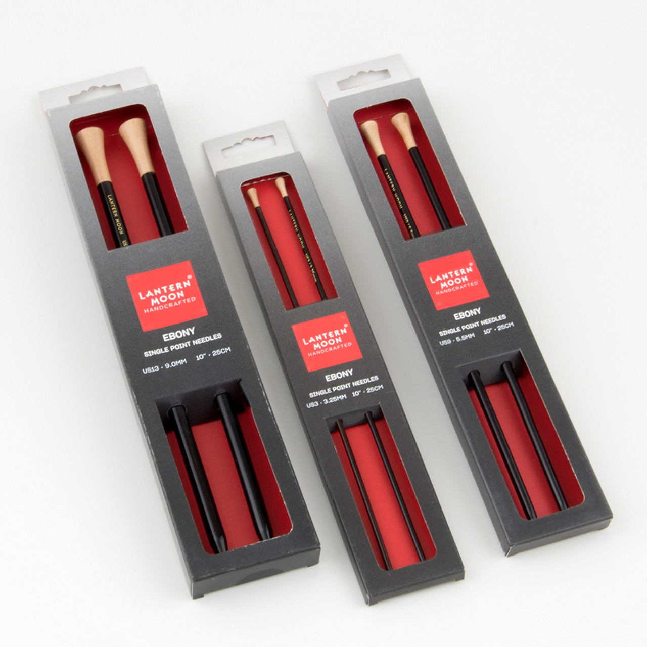 Handcrafted Ebony Knitting Needles by Lantern Moon
